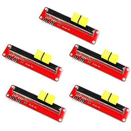5Pcs 10K Linear Slide Potentiometer Module Analog sensor 3.3V - 5V Dual Output for Arduino MCU ...