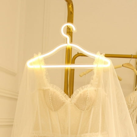 LED Clothes Hanger Home Bedroom Decorative clothes rack; LED coat ...