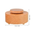 HEMOTON DIY Wooden Music Box Kit Rotating Base for Craft Projects Khaki ...