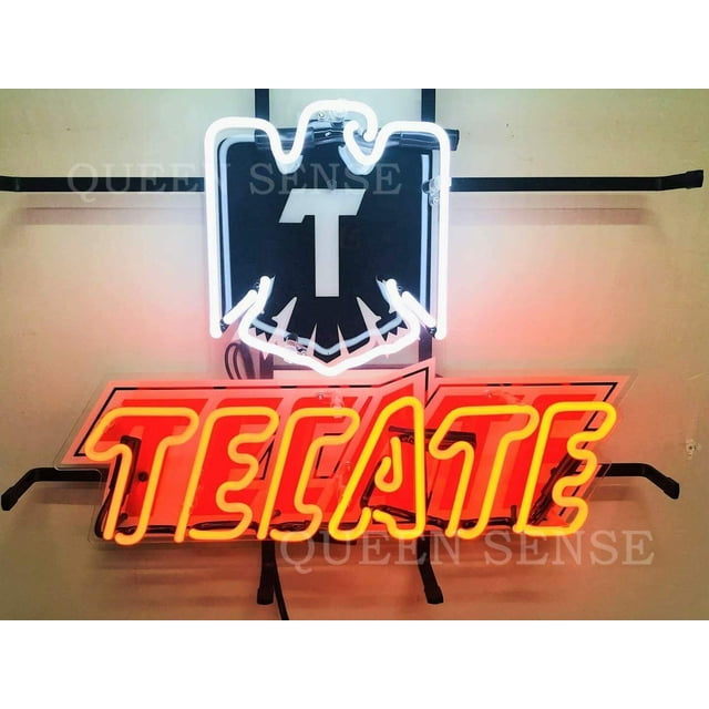 Queen Sense 20"x16" Cerveza Tecate Eagle Neon Sign HD Vivid Printing ...