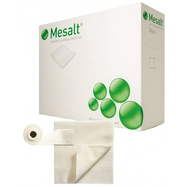 Molnlycke 285580 Mesalt Impregnated Dressing 4 in. x 4 in. (Each ...