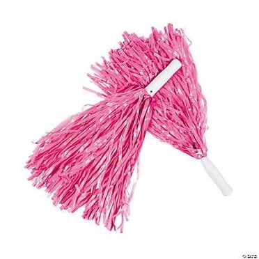 Chassé Metallic Cheerleading Poms - Shiny Metallic Cheer Pom with Baton ...