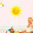 Smiling Sun Wall Sticker Wall Decal Sun Wallpaper for Kindergarten Home ...