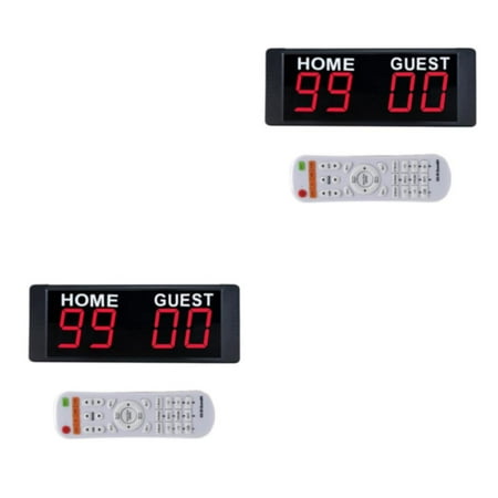 Unatoiry 1/2/3 LED Tabletop Scoreboard Portable Electronic Digital ...