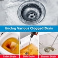 MUMQAQ Drain Snake, Spring Drain Clog Remover with Electric Drill ...