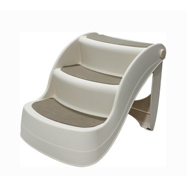 HomGarden 4 Step Indoor/Outdoor Pet Stairs, Small Foldable Non-Slip Dog ...
