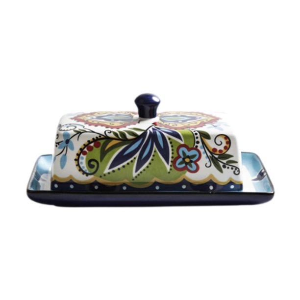 Luzkey Butter Holder Butter Keeper Rectangle with Lid Butter Container ...