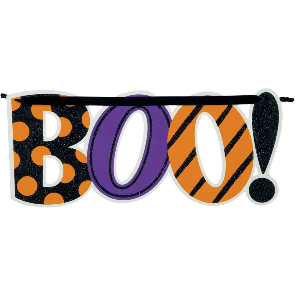 Boo Hanging Sign Halloween Decoration - Walmart.com - Walmart.com
