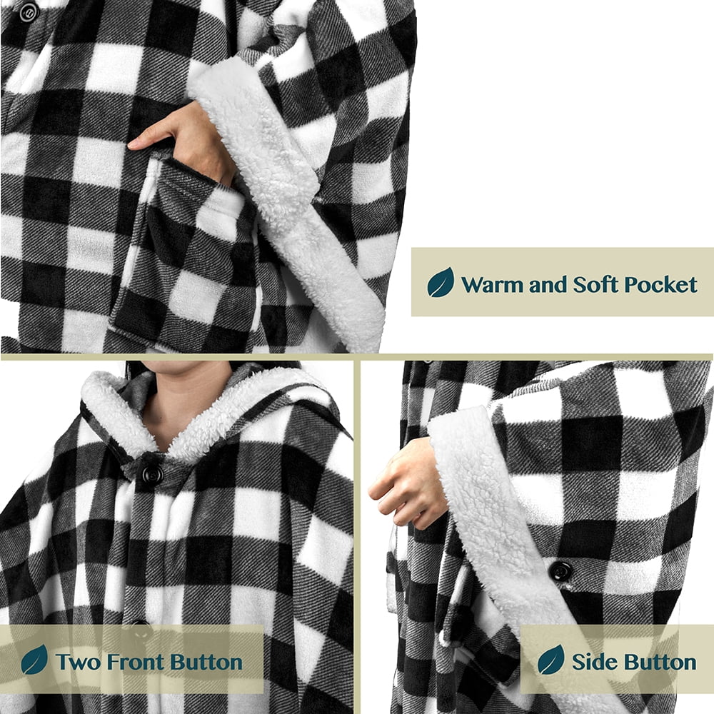 Buy PAVILIA Angel Wrap Hooded Blanket | Poncho Blanket Wrap with Soft ...