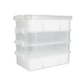 (2 pack) Everything Mary Clear 4-Tier Plastic Craft and Hobby Stackable ...