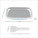 Ice Cream Roller Plate-Anti-Griddle Pan with 2 Spatulas for Easy ...