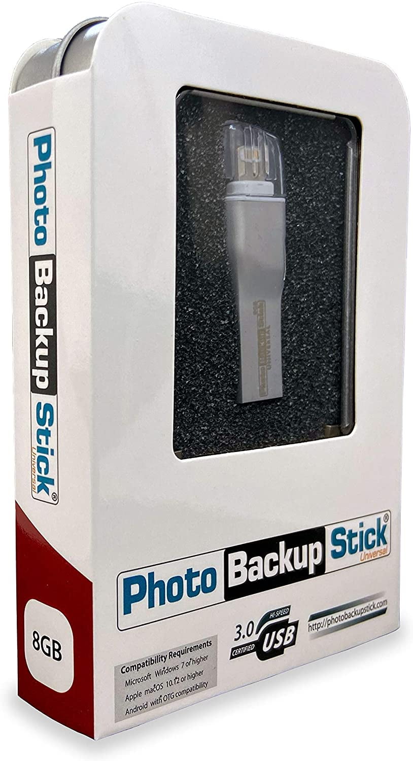 Photo Backup Stick Universal for Windows & Mac Computers, iPhones ...