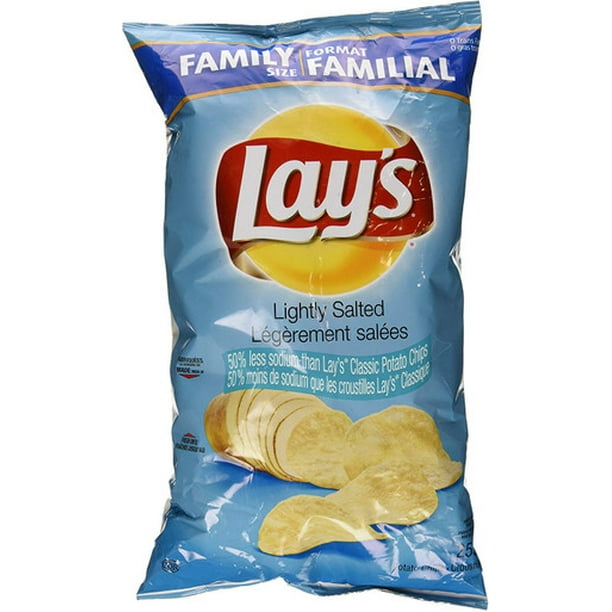 Lays Lightly Salted-Family Size, 255g/9 oz. {Imported from Canada ...