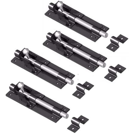 SHTKUYING Door Latch, 4 Piece Plug for Sliding Door, Safety Latch ...