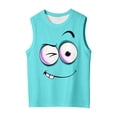 Boys Summer Print Beach Tank Top Soft Casual Vest Cool Breathable ...