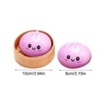 Gradation Dumpling Squishy Toys in Steamer Basket – Soft Kawaii Squeeze ...