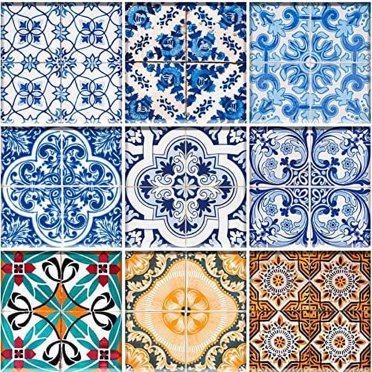 Italian Retro Tile Wedding Favors Tile Edible Cake topper fits 1/4 ...