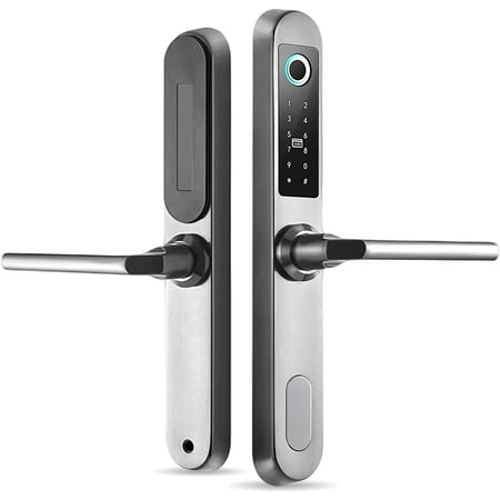 Xizioo Fingerprint Smart Lock, 4 in 1 Smart Door Lock, Adjustable Door ...