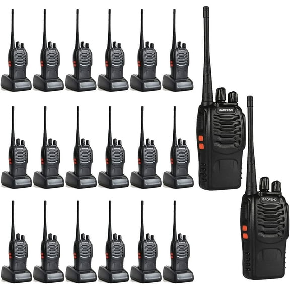 Walkie Talkies Pack of 2, Walkie Talkies Long Range for Adults with ...
