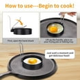 1/2/4 PCS Fried Egg Mold Non Stick Ring Round Egg Pancake Maker Mold ...