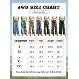 JWD Women's High Waist Flowy Wide Leg Lounge Pants with Pockets, Black ...