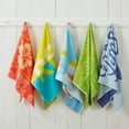 100% Cotton Jacquard 2 Pack 30" x 60" Printed Beach & Pool Towels ...