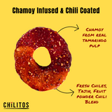 Chilitos Peach Rings Chamoy Candy 8 oz Jar Chamoy Infused and Chili ...