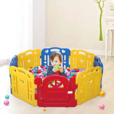 Regalo My Play® Portable Play Yard Indoor and Outdoor, Washable, Aqua ...