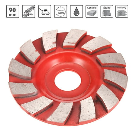 90mm 3.5" Diamond Segment Grinding Wheel Fan Shape Grinder Cup 20mm ...