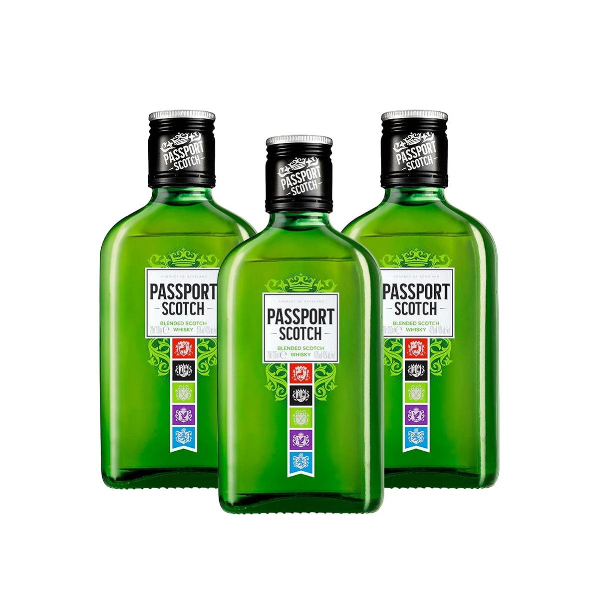 Pack De 3 Whisky Passport Scoth 200Ml | Bodega Aurrera en línea