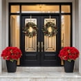 KUNPENG Fake Flowers Outdoor, Artificial Geraniums, Window Box Flowers ...