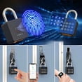 Fingerprint Padlock with Code, Combination Lock for Locker with ...