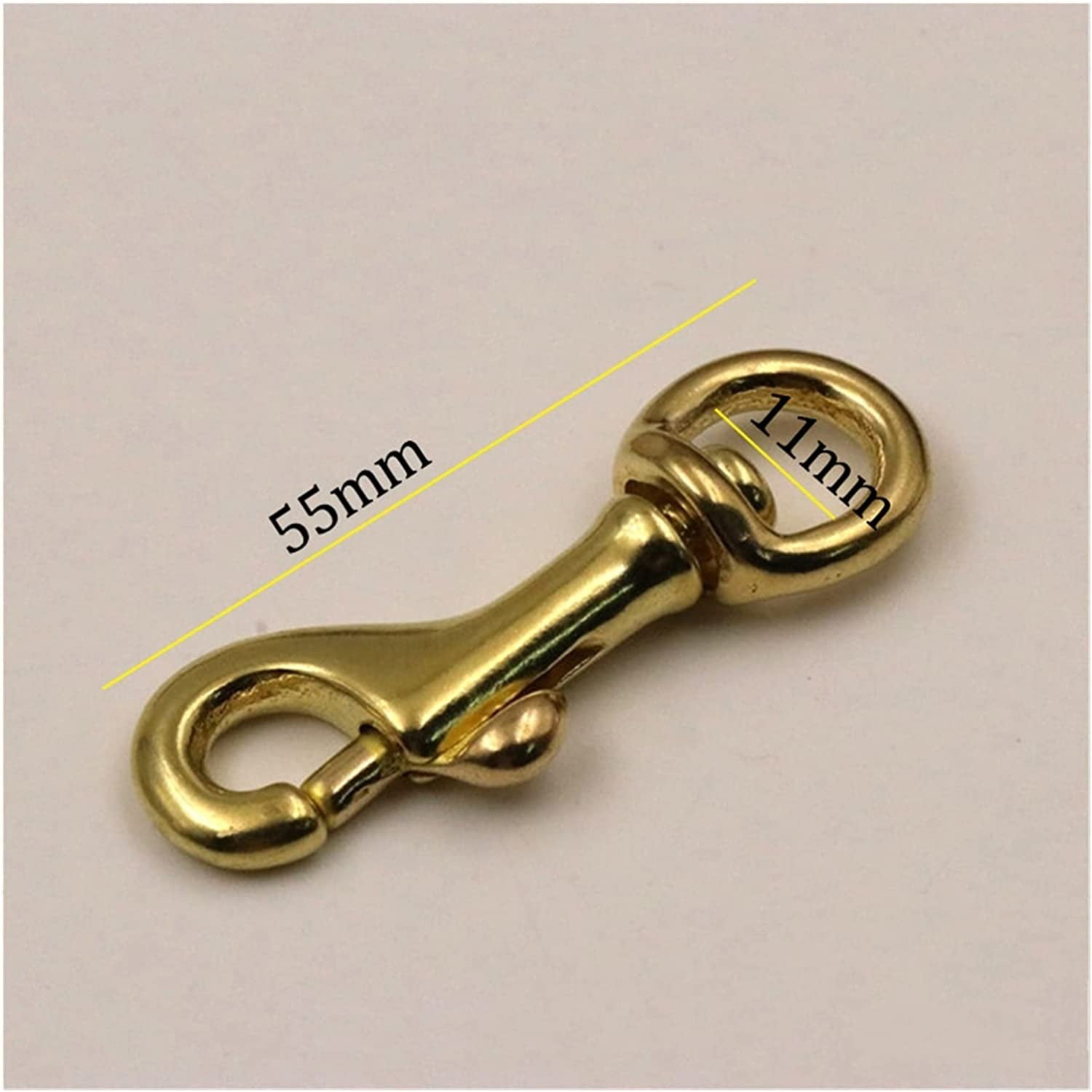 snap Hooks 5piece Solid Brass Trigger Swivel Eye Bolt Snap Hook for Webbing Leather Craft Bag ...