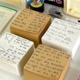 Blank Memo Notes Cube,3X3 Inch Paper Memo Sheets,Non-Sticky Memo Pad ...