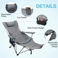 Andeworld Reclining Camping Chair, Adjustable Folding Chair with ...