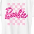Barbie - Checkered Logo - Women's Short Sleeve Graphic T-Shirt ...