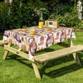 60x84 Inch Fall Tablecloth Red Vintage Truck Pumpkin Maple Leaf ...