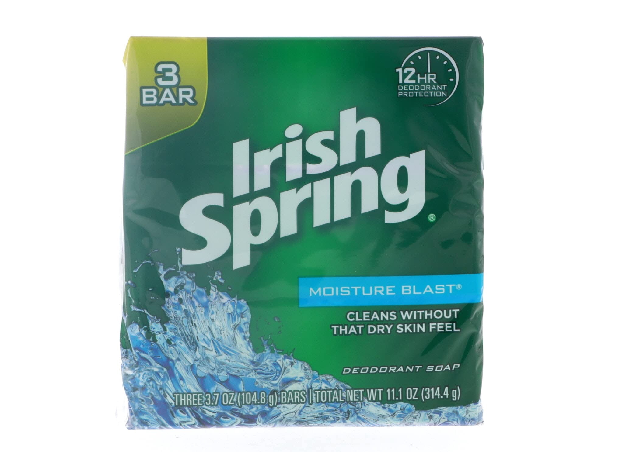 Desodorante Soap Irish Spring Moisture Blast, 110 ml, 3 barras | Bodega ...