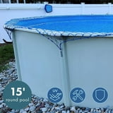 WaterWarden Aboveground Pool Net, 15’ Round, Blue – DIY System, For Kid ...