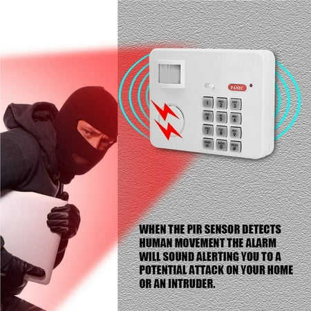 Wireless PIR Motion Sensor Alarm Password Home Security wireless home ...