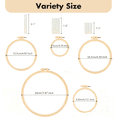TAETOE 5 Pieces Embroidery Hoops 3.74 Inch to 10.82 Inch Cross Stitch ...