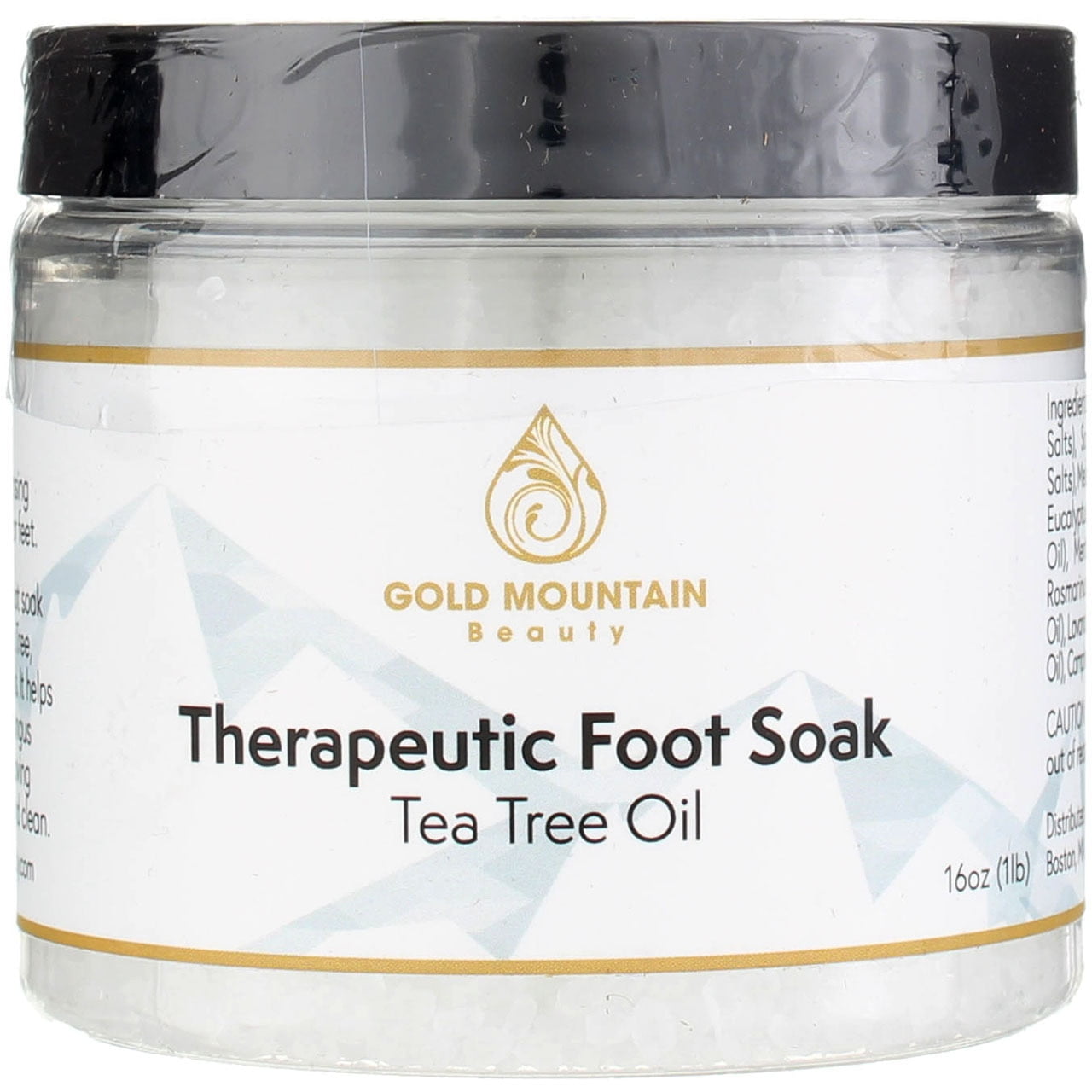 Gold Mountain Beauty Therapeutic Foot Soak Powder, Tea Tree Oil, 16 oz ...