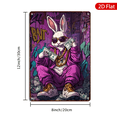 8x12 Inch Metal Wall Art Rabbit Graffiti Alley Hip Hop Money Design Tin ...