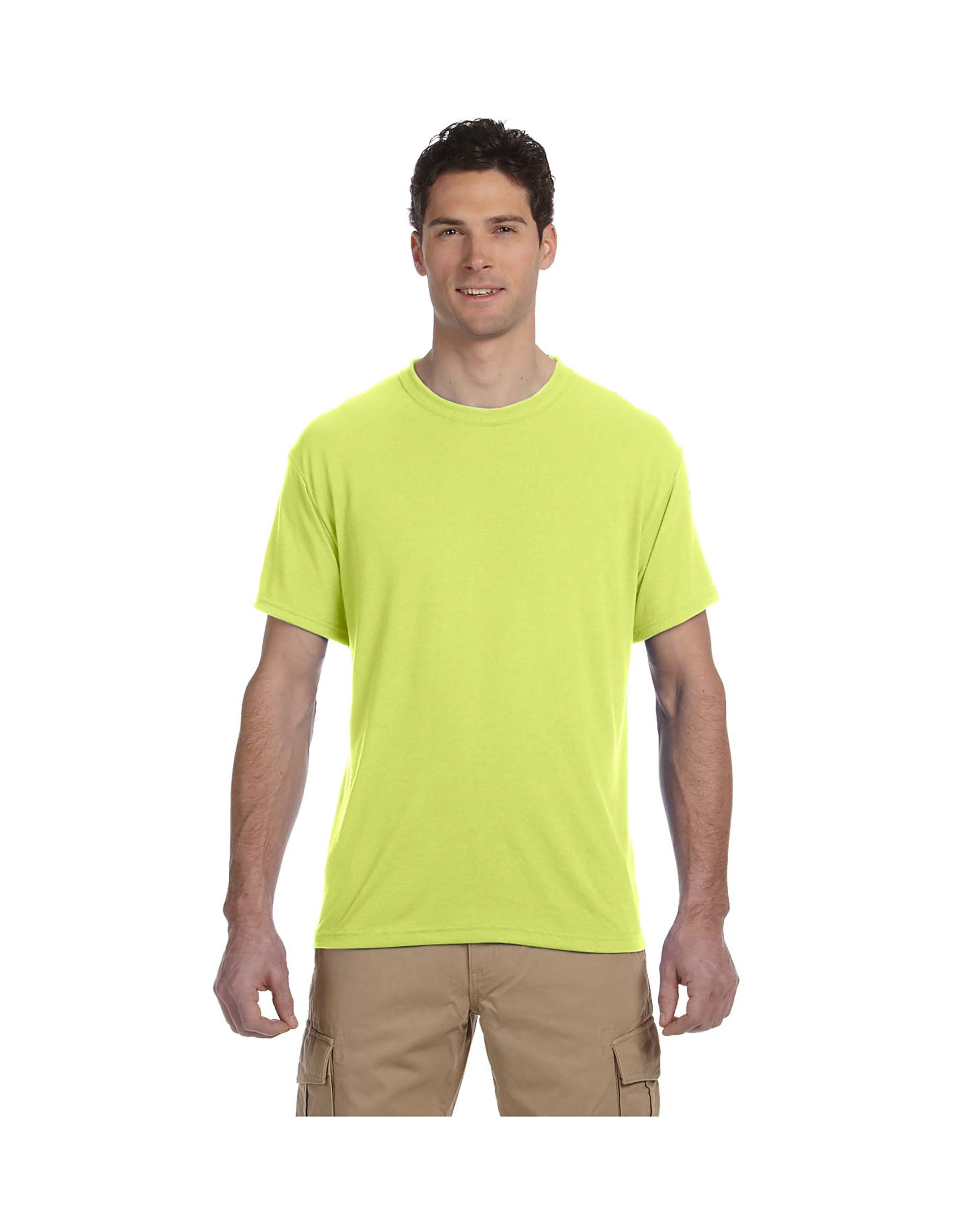 Jerzees Men's Tear Away Label 1X1 Rib Collar T-Shirt, Style 21M ...