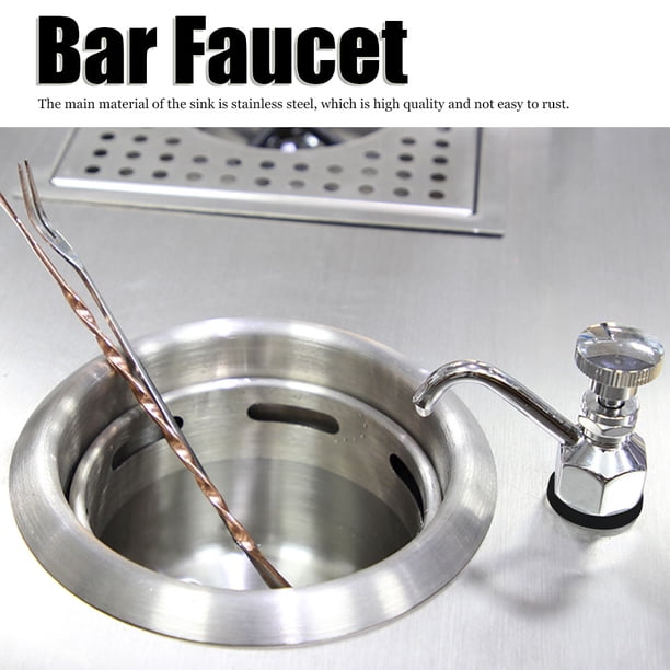 ANGGREK Stainless Steel Coffee Shop Bar Counter Faucet Sink Set Washing ...