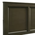 Isla Full Size Panel Bed with Low Profile Rubberwood Frame Taupe Brown ...