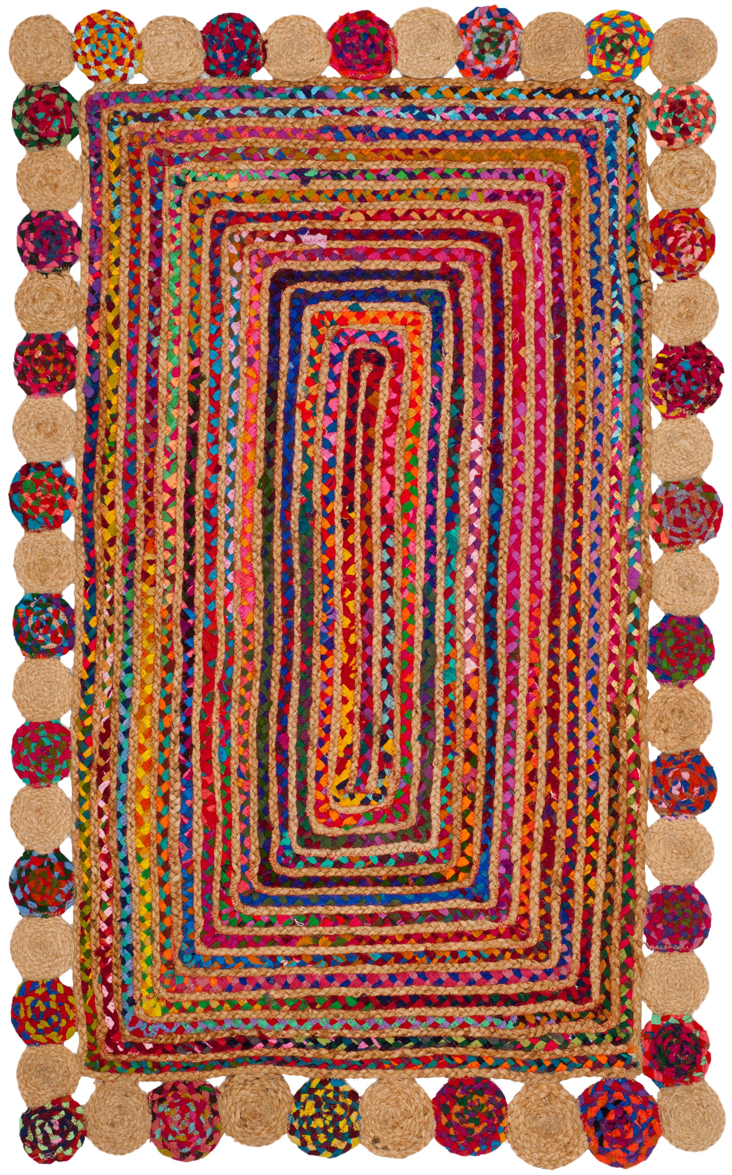 SAFAVIEH Cape Cod Kyle Braided Area Rug, 3' x 5', Red/Multi - Walmart.com