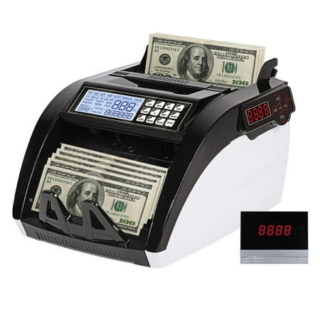 Tomshoo Portable Mini Money Counter Counterfeit Bill Detector Automatic ...