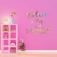 Believe In Magic And Miracles Empowering Uplifting Motivated Quote Wall Art Sticker Designs ...