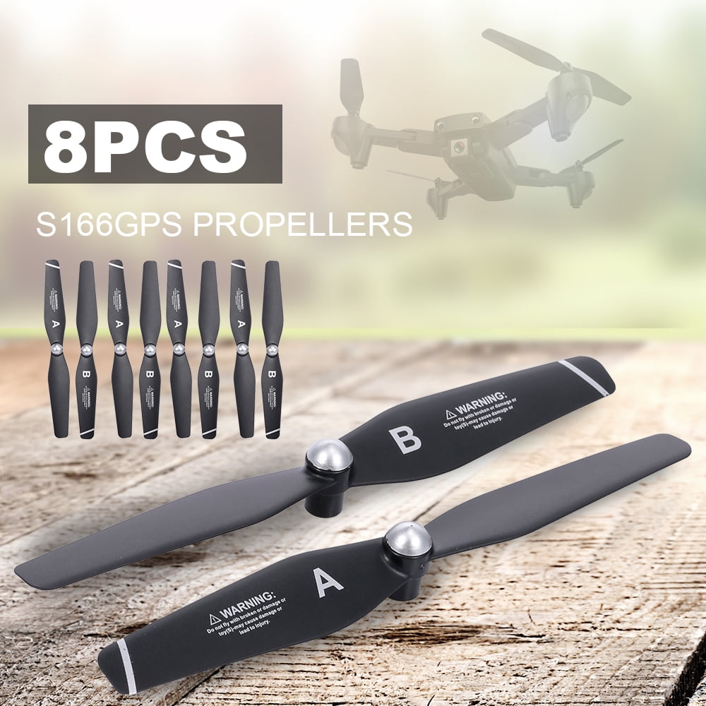 8PCS Propellers for S166GPS S167 Quacopter 4 CW & 4 CCW RC Drone ...
